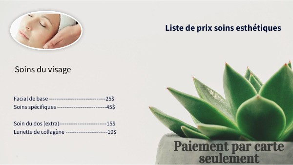 Liste de prix | Genially