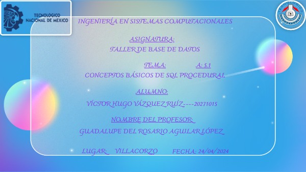 SQL Procedural | Genially