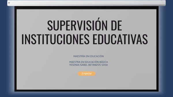 SUPERVISIÓN | Genially