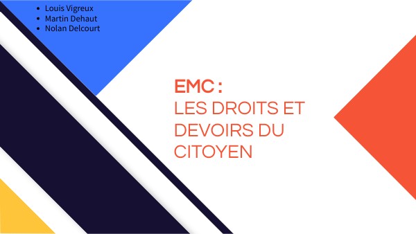 Droits et devoirs du citoyen | Genially