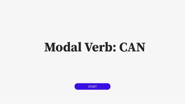 Verbo modal CAN | Genially