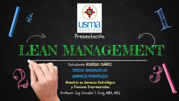 LEAN MANAGEMENT. RODRIGO JUÁREZ. USMA