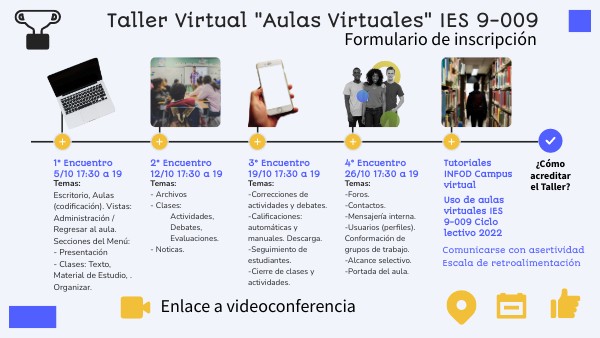 Taller "Aula Virtuales" | Genially