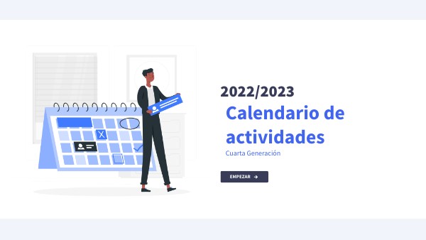 CALENDARIO CUARTA GENERACIÓN | Genially