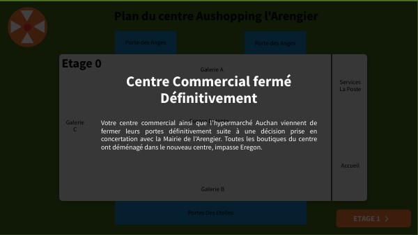 Plan du centre Aushopping l'Arengier | Genially