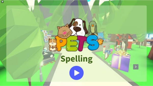 Pets - Spelling