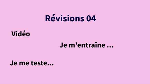 Révisions O4 | Genially