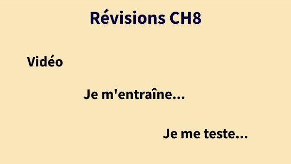 Révisions CH8 | Genially