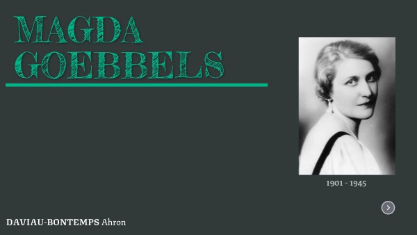 Magda Goebbels | Genially