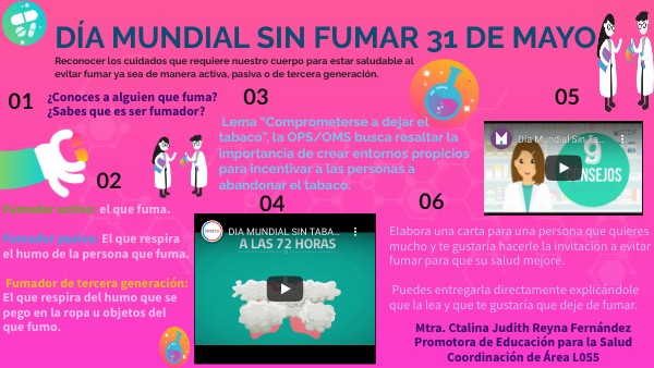 Día Mundial sin fumar 31 de mayo