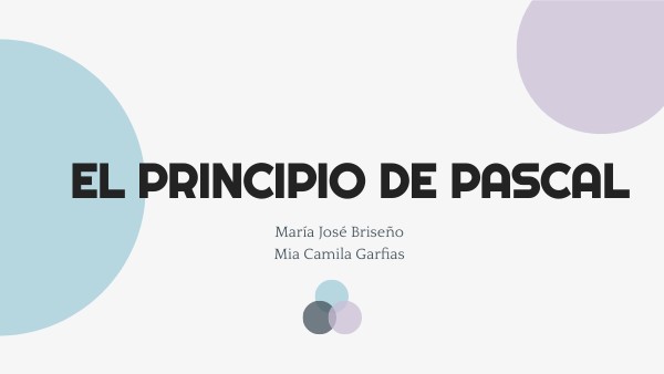 PRINCIPIO DE PASCAL