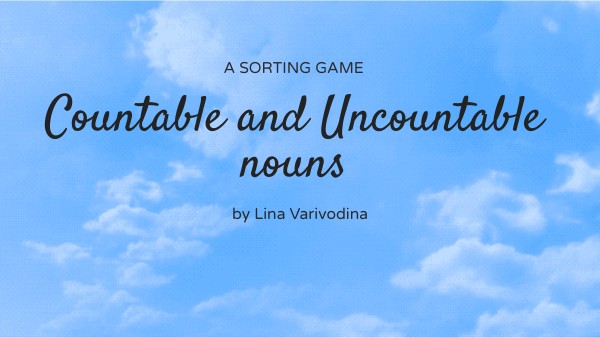 sorting game | Genially