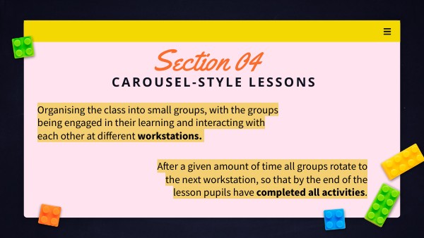 Carousel Style Lessons | Genially