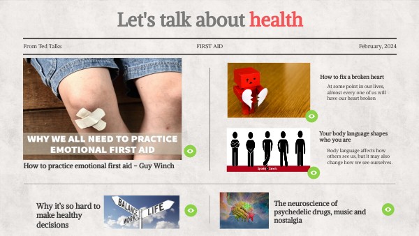 Talking about health