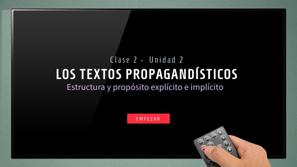 Clase 2. Propósito explícito e implícito | Genially