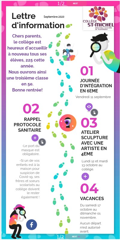 Lettre d'information aux parents