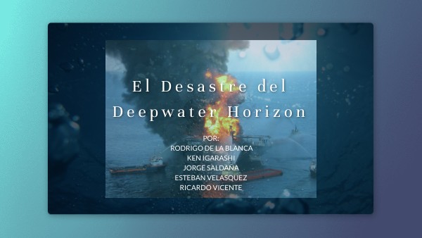 El Desastre de Deepwater Horizon | Genially
