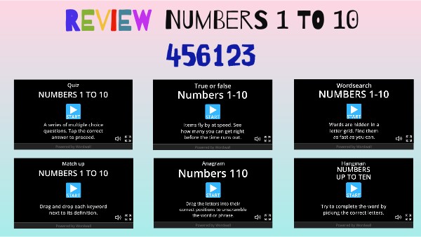REVIEW NUMBERS 1-10 | Genially