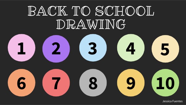 Back to school drawing