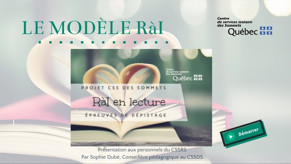 CSSRS Présenttion projet RàI du CSSDS | Genially