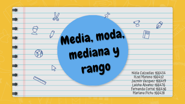 Media, moda, mediana y rango | Genially