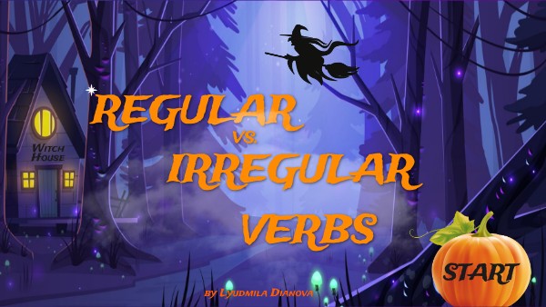Full Version Past Simple VERBS Halloween | Genially