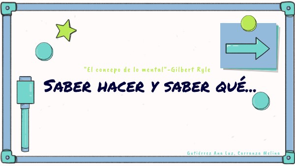 Saber hacer y saber qué...