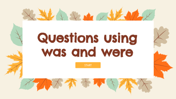 was and were questions review