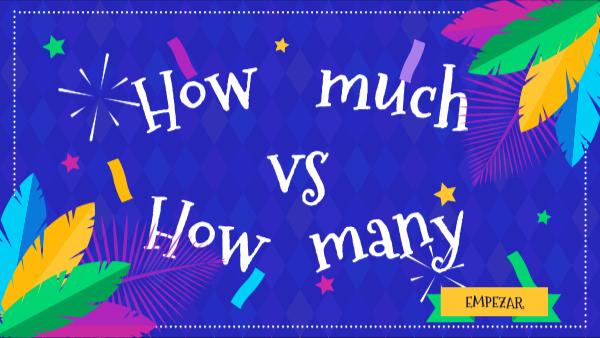 how much and how many | Genially