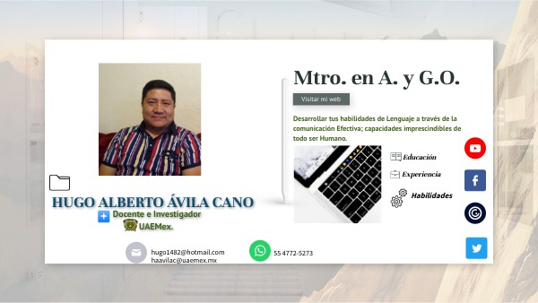 PRESENTACIÓN_MTRO. HUGO ALBERTO AVILA CANO | Genially