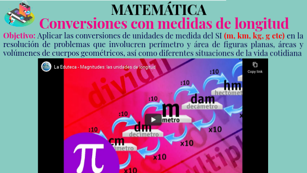 PROYECTO 6 SEMANA 13 MATEMÁTICA MEDIDAS DE LONGITUD CONVERSIONES Y E.S ...