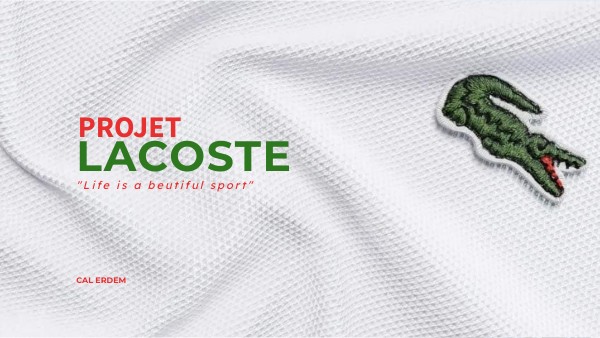 Projet Lacoste | Genially