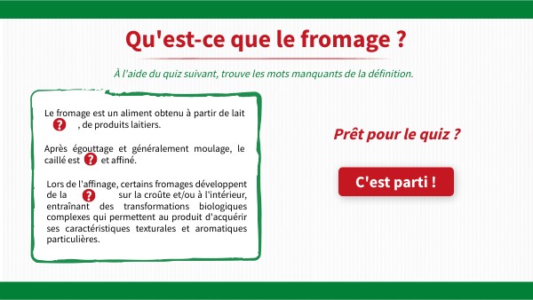 Copie - Module 3 - les fromages | Genially
