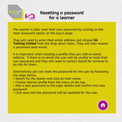 Resetting a password | Genially