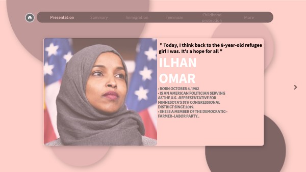 ilhan omar's presidential brochure