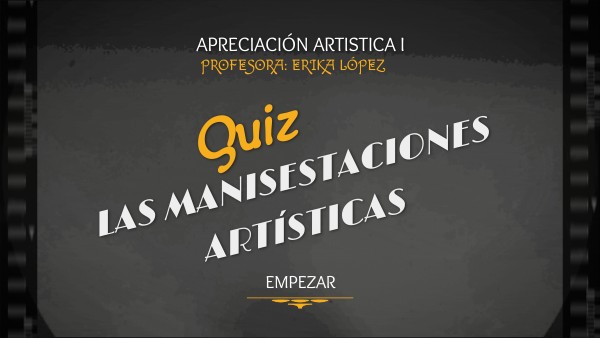 QUIZ DE ARTE I | Genially
