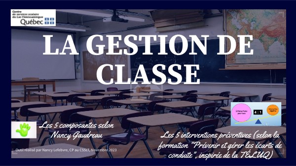 La gestion de classe | Genially