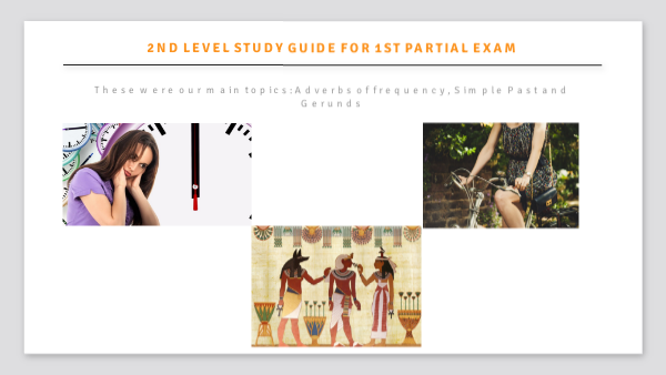 Study guide 1st partial level 2