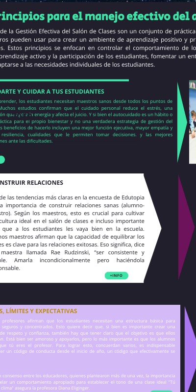 principios para el manejo efectivo del aula | Genially