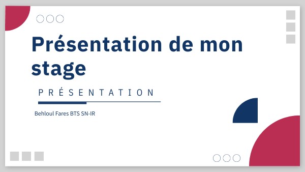 Oral de Stage | Genially