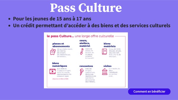 Pass Culture part individuelle