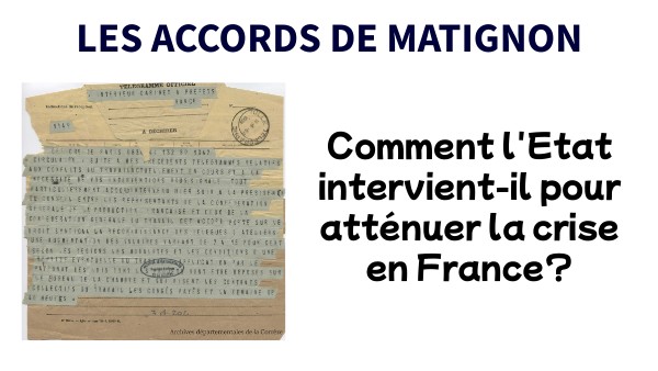 accords de matignons | Genially