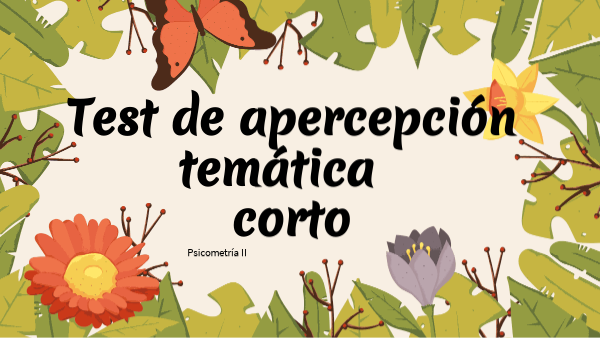 Test de apercepcion tematica