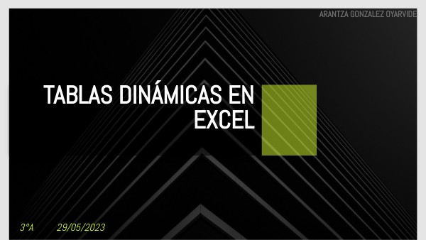 Tablas Dinámicas de Excel