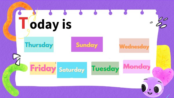 Days of the week | Genially