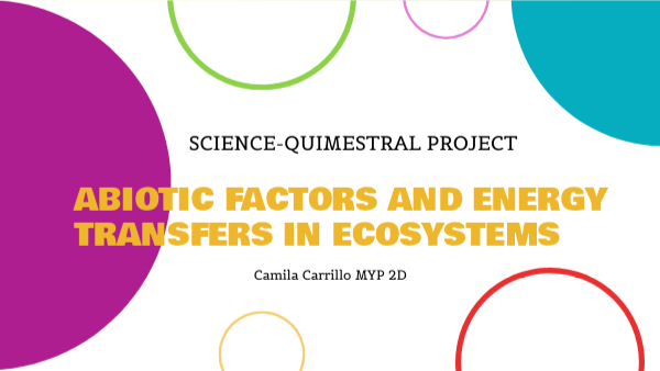 Abiotic factors and energy transfers-Camila Carrillo MYP 2D