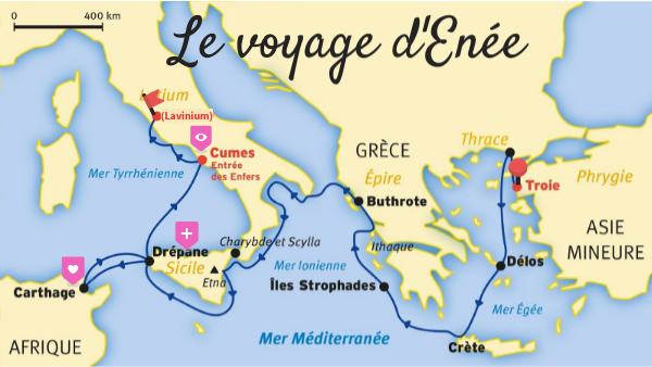 Le voyage d'Enée | Genially