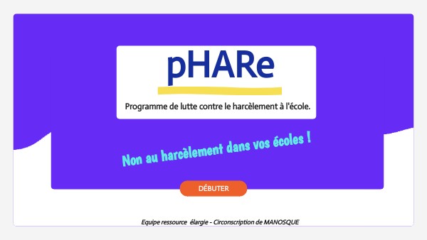 Protocole pHARe - Circonscription de Manosque | Genially