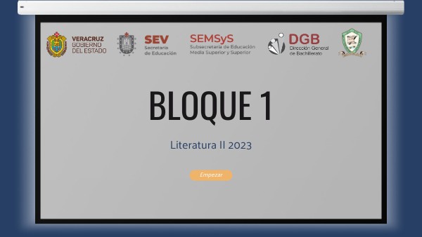 Literatura II - Bloque 01 | Genially