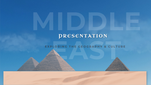 PACE Exploring the Middle East 2020 | Genially